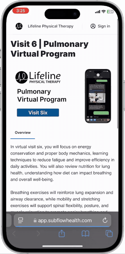 Virtual Pulmonary Rehab Program | Lifeline Physical Therapy